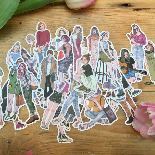 People Stickers for Modern Journaling and Scrapbooking - Etsy UK