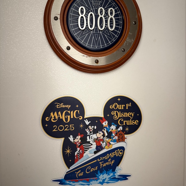 Our 1st Disney Cruise Ship Family Magnet Personalized 1st Cruise Magnet ...