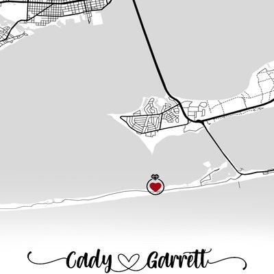 Where We Met Map /where It All Began /couple Map/ Gift for Her/ Gift ...