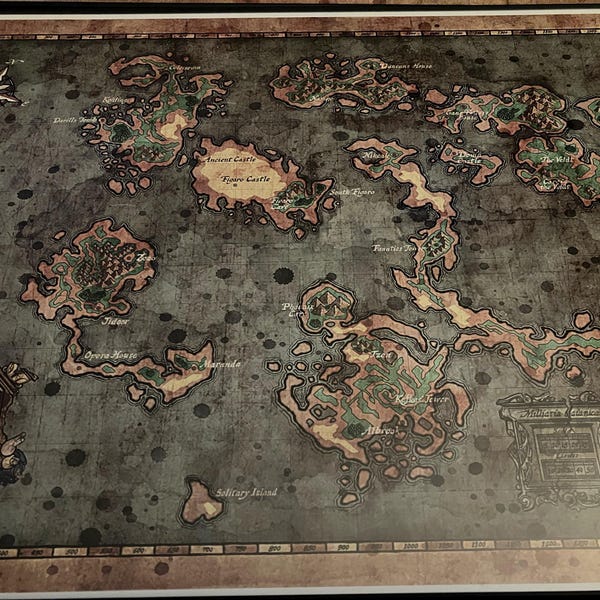 Map of Gaia From Final Fantasy VII - World Map - Final Fantasy 7 ...