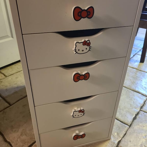 HELLO KITTY Themed Drawer Knobs/handles for Nurseries, Kid's Rooms ...