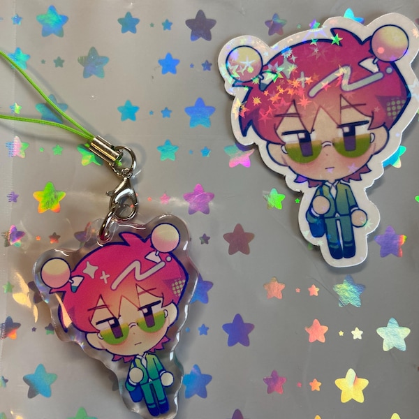 The Disastrous Life of Saiki K Saiki Kusuo Kaido Shun Phone Charm 1.75 ...