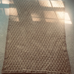 CROCHET PATTERN Twisted Lace Afghan Make to Any Size PDF - Etsy