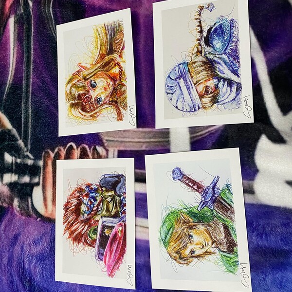 Freddy Fazbear Ballpoint Pen Print, Five Nights at Freddy's Art Poster ...