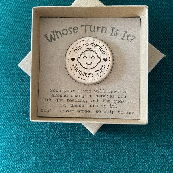 Baby Decision Coin / Best Baby Shower Gift / Novelty Gift / New Parent ...