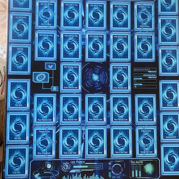 2-player One Piece Card Game Playmat With Custom Field Zones ...
