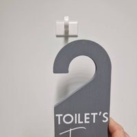 Free / Busy Double Sided Toilet Door Hanger. 4 Styles. Toilet Busy Sign ...
