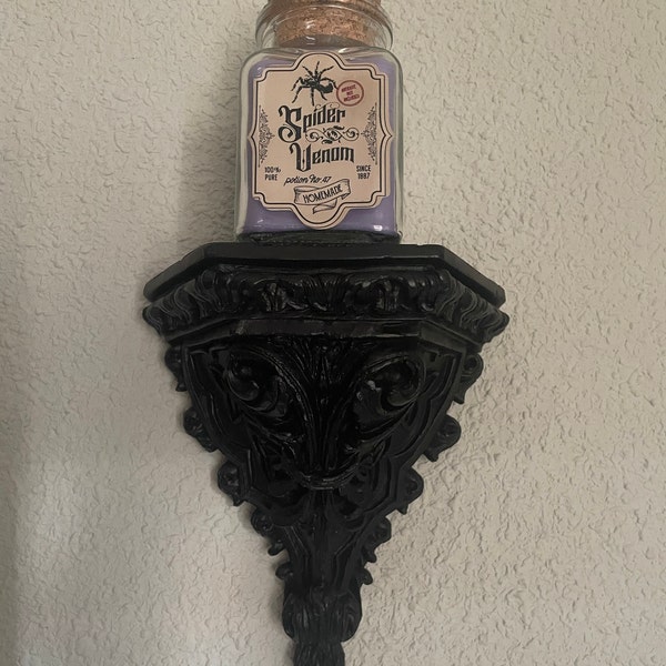 Vintage Black Victorian Corbel for Wall Decoration Shelf Candle Holder ...