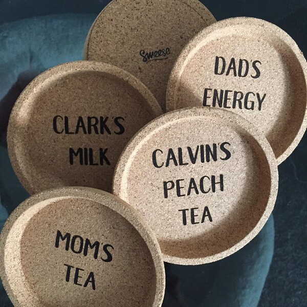 Laser Engraved Cork Coasters: Personalized Drink Coasters - Etsy