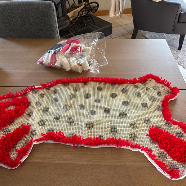 Farting Cat Rug Latch Hook Kit - Craft Kits - Rug Hooking - Etsy