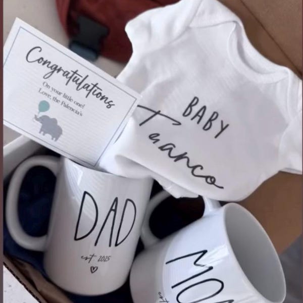 Expecting Parents Gift Box | New Parents Gift Set, Baby Announcement ...