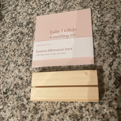 Positive Affirmations Daily Quote Cards With Stand, Affirmation Card ...