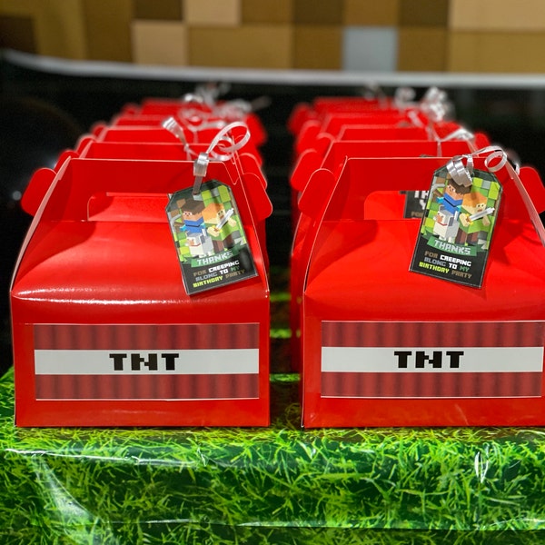 TNT Wrappers (video Game Mine Theme Party) Licorice Candy Template ...