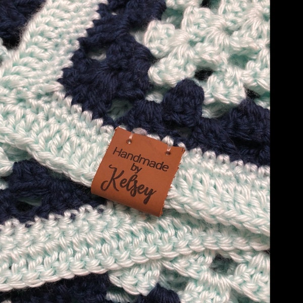 Sew on Labels, Labels for Crochet, Labels for Knitting, Leather Labels ...