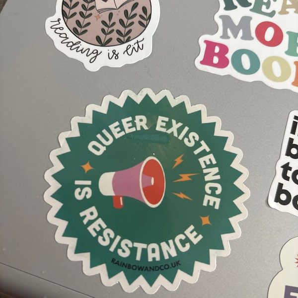 Queer Existence is Resistance Retro Pride Sticker - Etsy