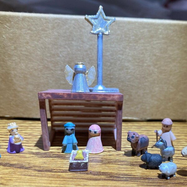 1:48 Scale Cafe Table and 2 Chairs Kit Dollhouse Miniature O Scale ...