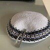 Knitted Kippah 14cm Super Patterns Design Jewish Hand Knit Yamakah ...