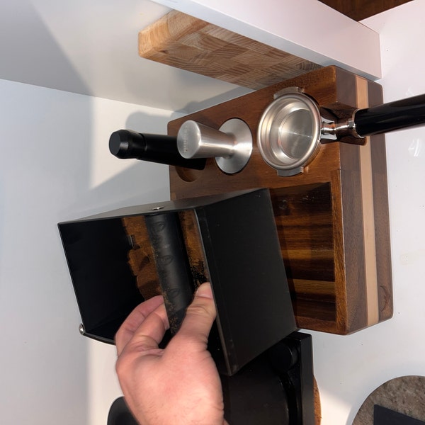 Espresso Distribution Tool Coffee Leveler Adjustable Wooden Distributor ...