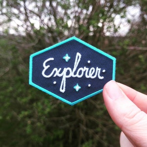 Explorer Patch Glow in the Dark Iron-on Outer Space Patches - Etsy