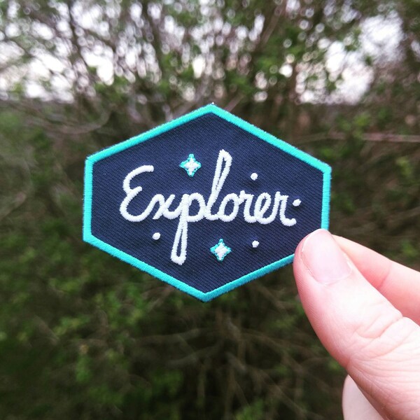 Explorer Patch - Glow in the Dark Iron-on Outer Space Patches - Etsy