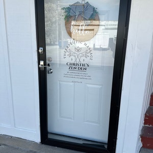 Customizable Window Decal / Your Company Name or Logo Storefront Vinyl ...