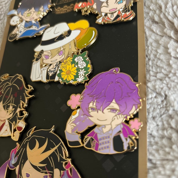 Vtuber Hard Enamel Pins - Luxiem Noctyx Luca Vox Ike Mysta Shu Sonny ...