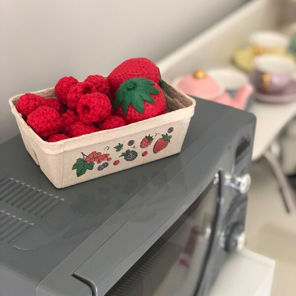 Crochet Raspberries to Play Kitchen for Children(25) Kitchen ...