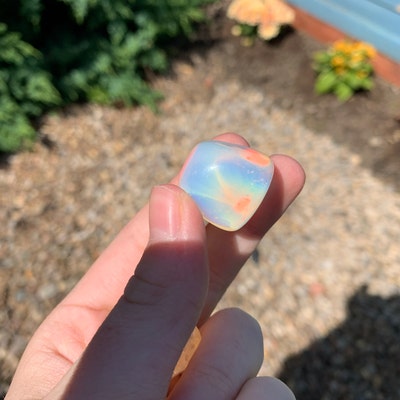 Opalite Tumbled Stone - Etsy UK