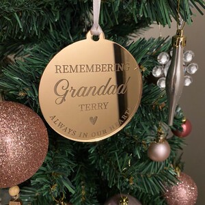 Remembrance Hanging Tag, in Loving Memory, Keepsake Bauble, Family ...