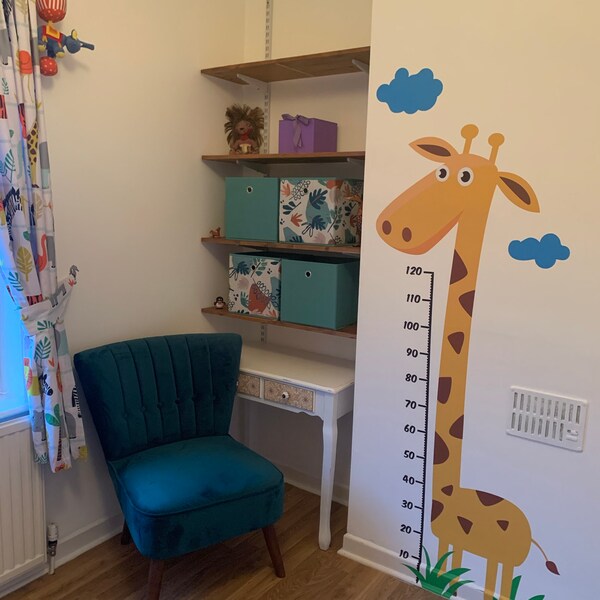 Giraffe Measuring Chart Wall Decal Childrens Wall Vinyl Bedroom - Etsy UK