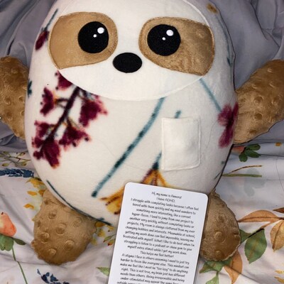 Olive OCD Weighted Sloth Plush by Awful Sloth - Etsy