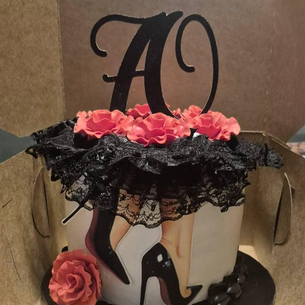 20 Cake Topper, 20th Birthday Cake Topper, Glitter Topper, Twenty ...