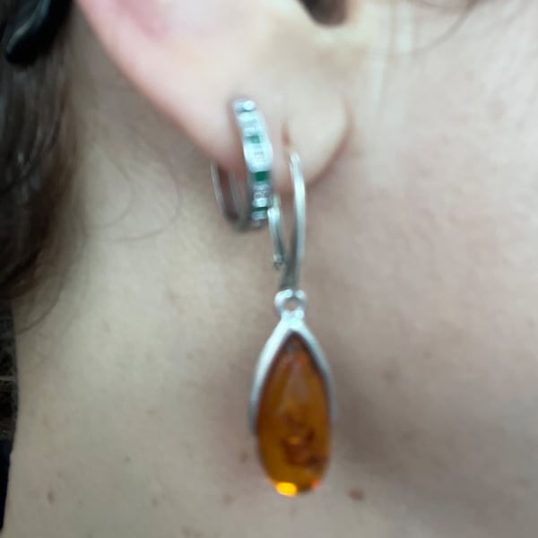 Amber Heart Ring, Arrow and Heart Jewelry, Gift for Girlfriend, Heart ...