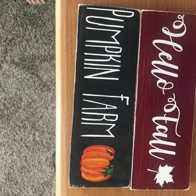 10 Fall Signs Rustic Fall Decoration Rustic Fall Decor Thanksgiving ...