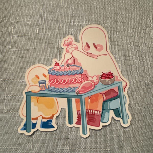 Lil' Ghost Baker Stickers - Etsy