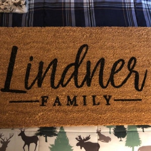 Last Name Doormat, Personalized Doormat, Custom Doormat, Personalized ...
