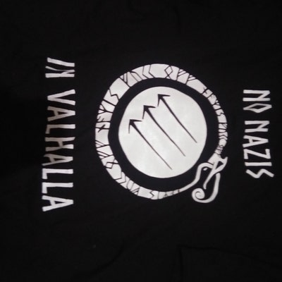 No Nazis in Valhalla Shirt, Anti-racist Rune Tee, Norse Pagans Against ...