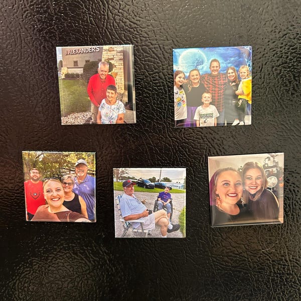 Custom 2x2 Photo Magnets: Personalized Fridge Decor, Wedding Favors - Etsy