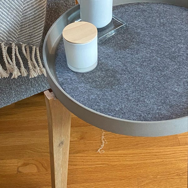 Large Round Pad/ Felt Table Cover/ Customizable Sizing - Etsy