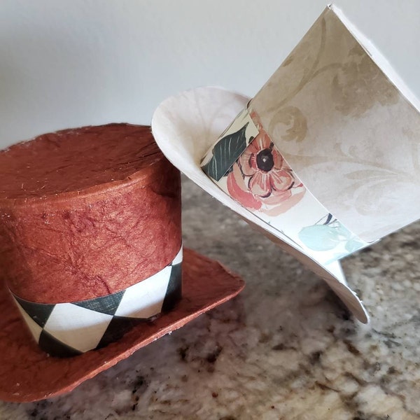 3D Mini Top Hat SVG Design - Etsy