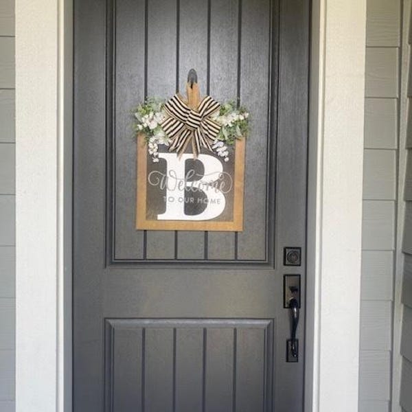 Front Door Decor | Welcome Sign | Last Name | Personalized | Front Door ...