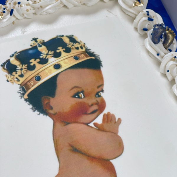 Little Prince Blue Royal Gold Crown Sneakers Baby Boy Clipart - Etsy