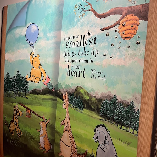 8x8 Feet Giant Book Backdrop/ Classic Winnie the Pooh Backdrop in ...