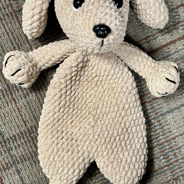 Crochet Bear Lovey Pattern – Baby Comforter Snuggler – Soft Chenille ...