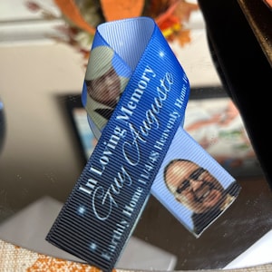 Memorial Ribbon Personal Memorial Ribbons Awareness Robbins - Etsy