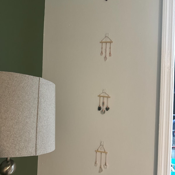 Crystal Wall Hanger / Crystals / Dangle / - Etsy
