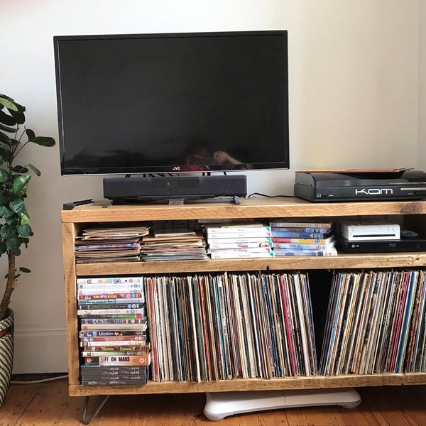 Record Player Stand TV Unit or Sideboard Made From Solid Wood ...