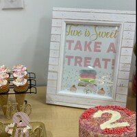 Two is Sweet Take a Treat Sign, Two Sweet Birthday Sign, Two Sweet ...