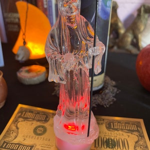 7 Inch Multicolored Santa Muerte/holy Death Lamp With Removable Base - Etsy