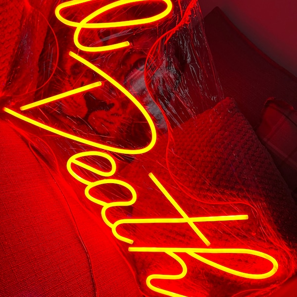 Til Death Wedding Neon Sign Custom Neon Light Sign Led Custom Red Light ...